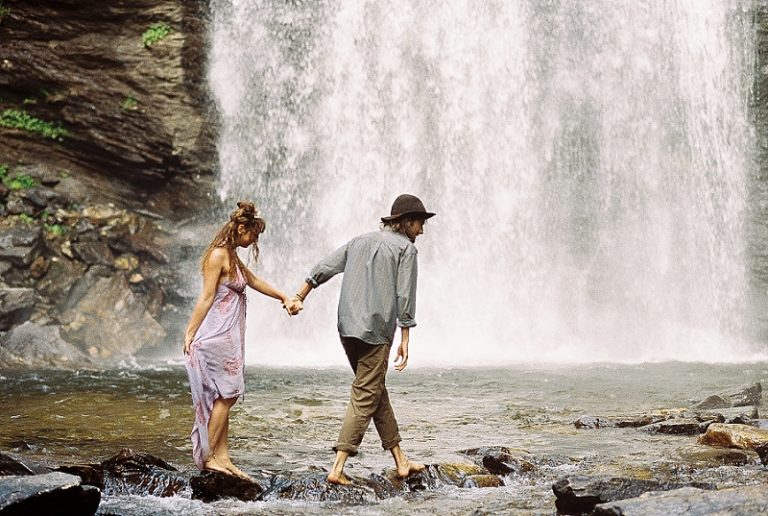 A Couple's Session at Looking Glass Falls | Chris + Lucy