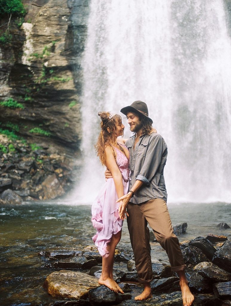 A Couple's Session at Looking Glass Falls | Chris + Lucy