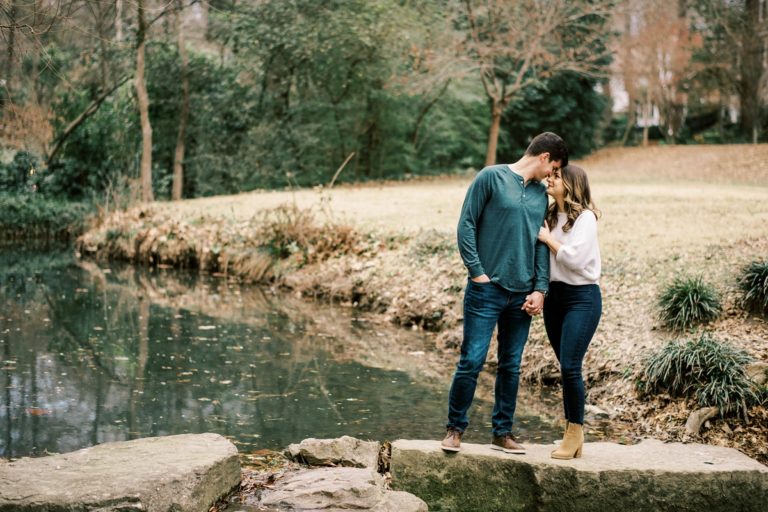 Duck Pond Atlanta Engagement Photos | Nina + Holden