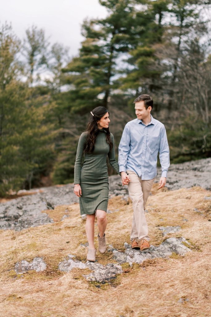 Engagement Photos at Sunset Rock | Highlands, North Carolina