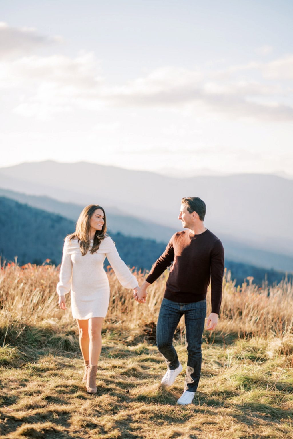 Anniversary Maternity Photos at Black Balsam Knob | Sammee + Greg